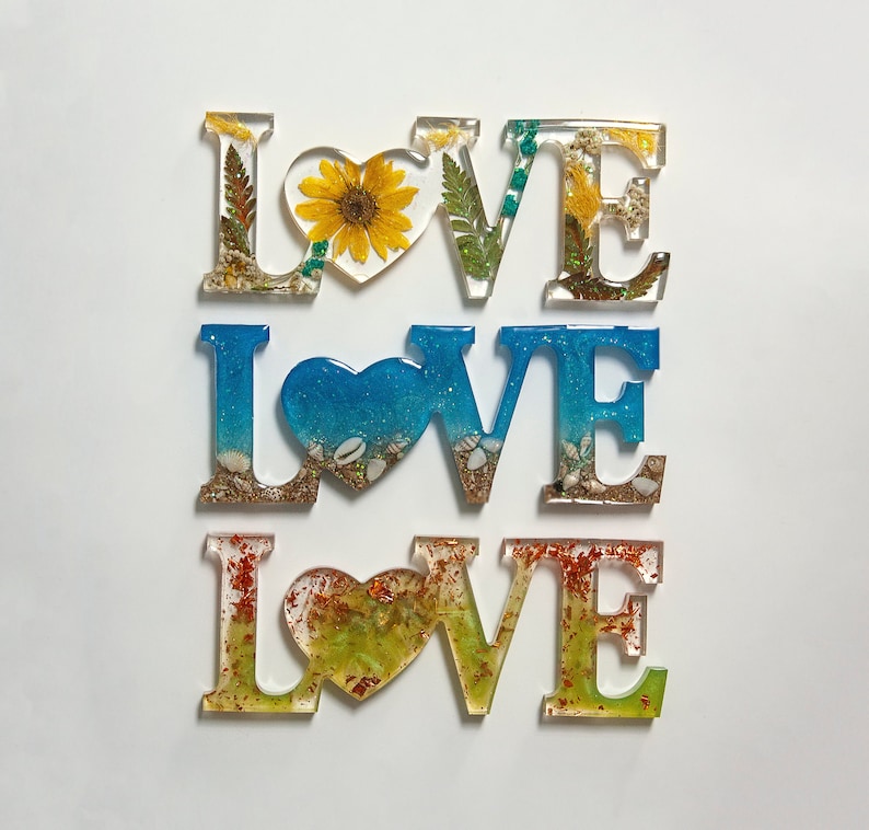 Resin Love Sign Resin Home Decoration Letter Decoration - Etsy