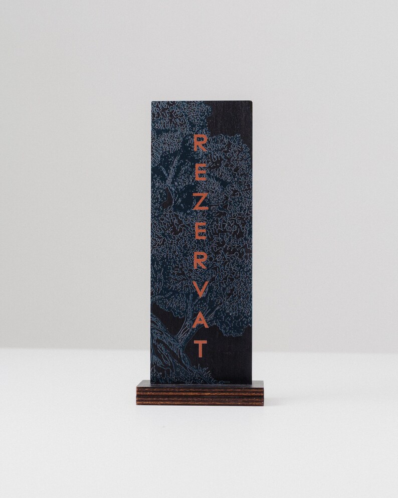 Wooden Reserved Sign for Restaurant Cafe Tabletop Reserve Plate - Etsy