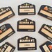 Wooden Name Badge Magnetic Waiter Barista Barman Administrator Badge ...