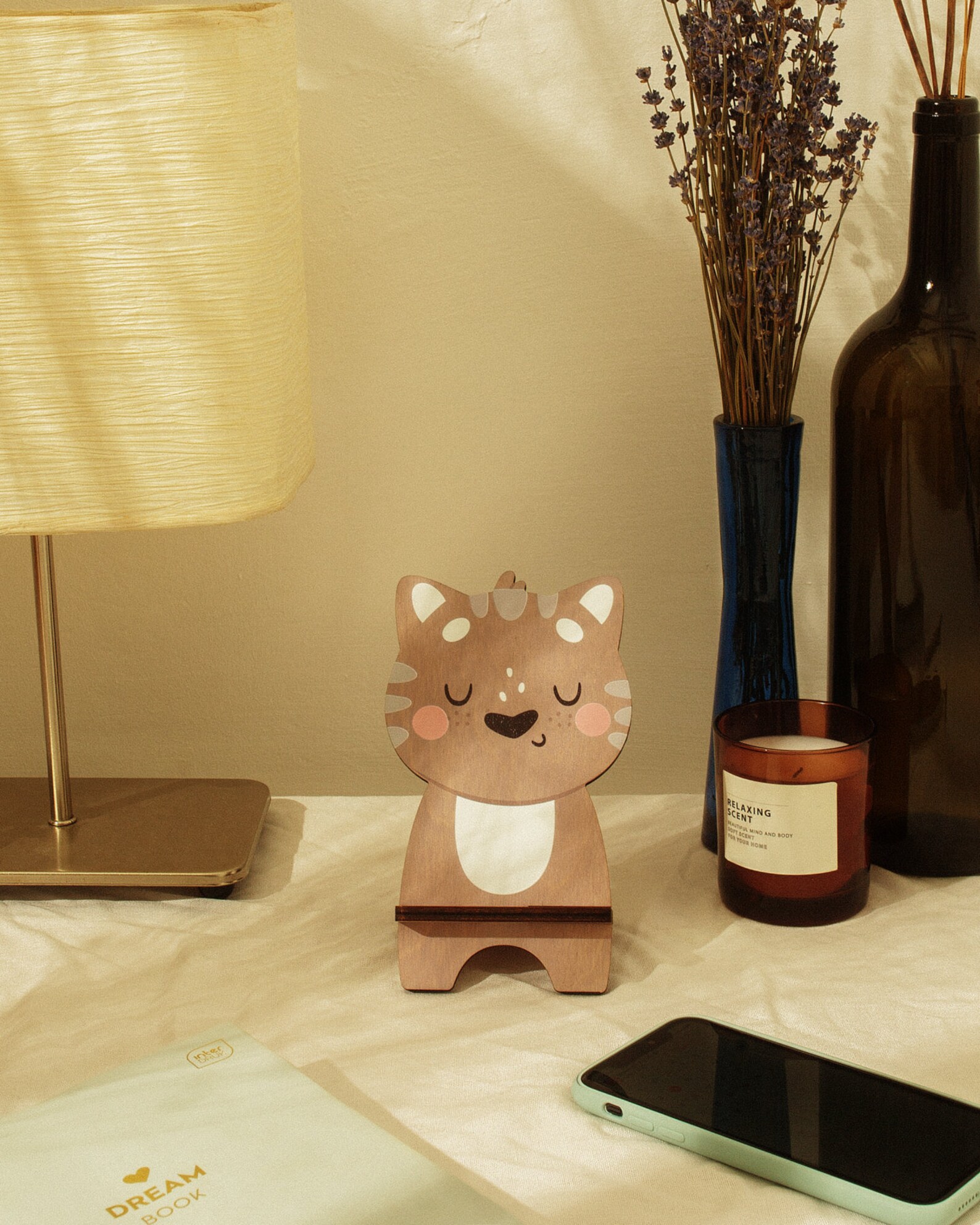 Cute Cat Phone Holder Deer Fox Phone Stand Online Education - Etsy