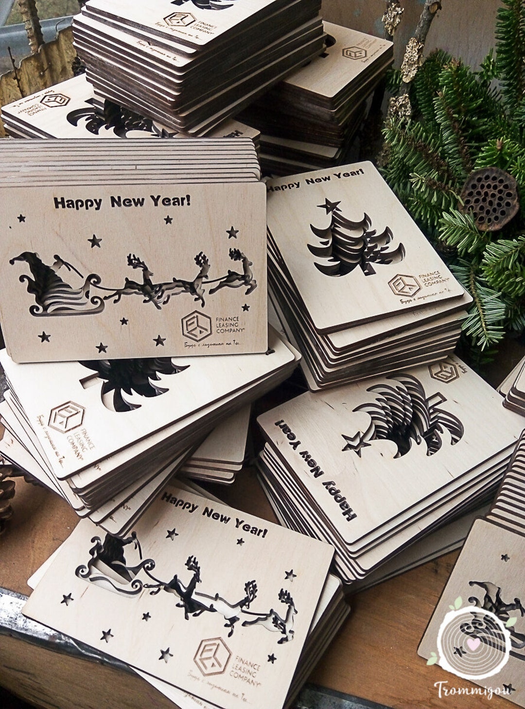 Wooden Postcard - Send a Smile Unique Wooden Postcards Handcrafted ...