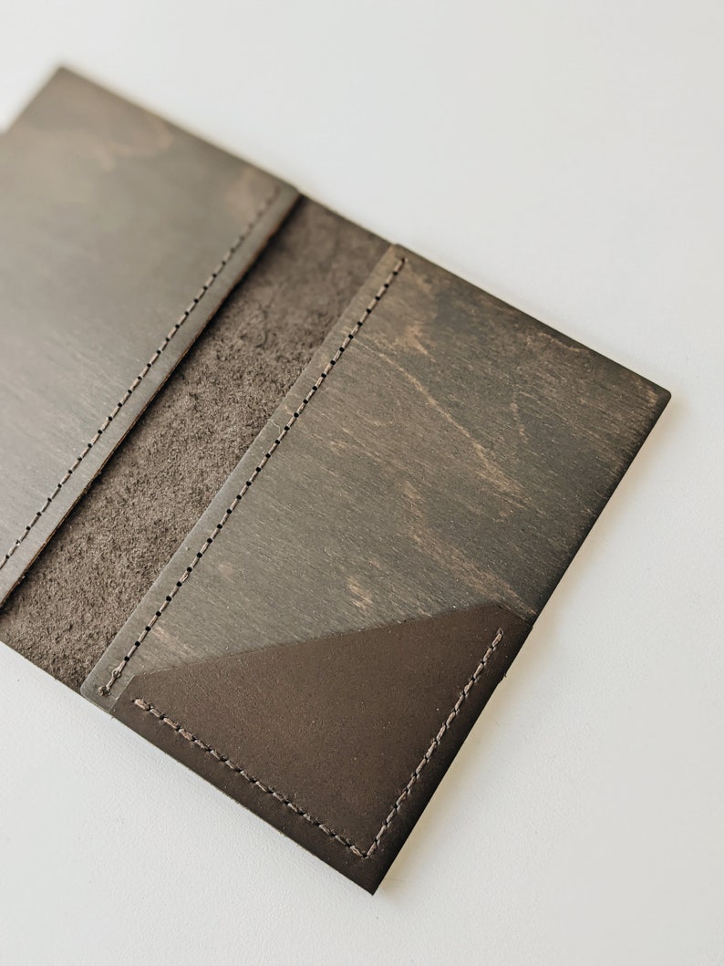 Check Holder Premium Quality Wooden Bill Folder With Natural Leather ...