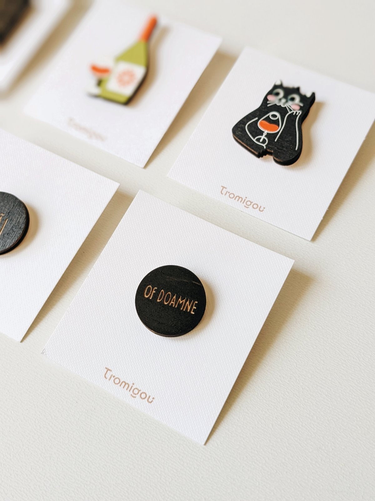 Wooden LOGO Pins Decorative Pins - Animals, Office & More Personalized ...