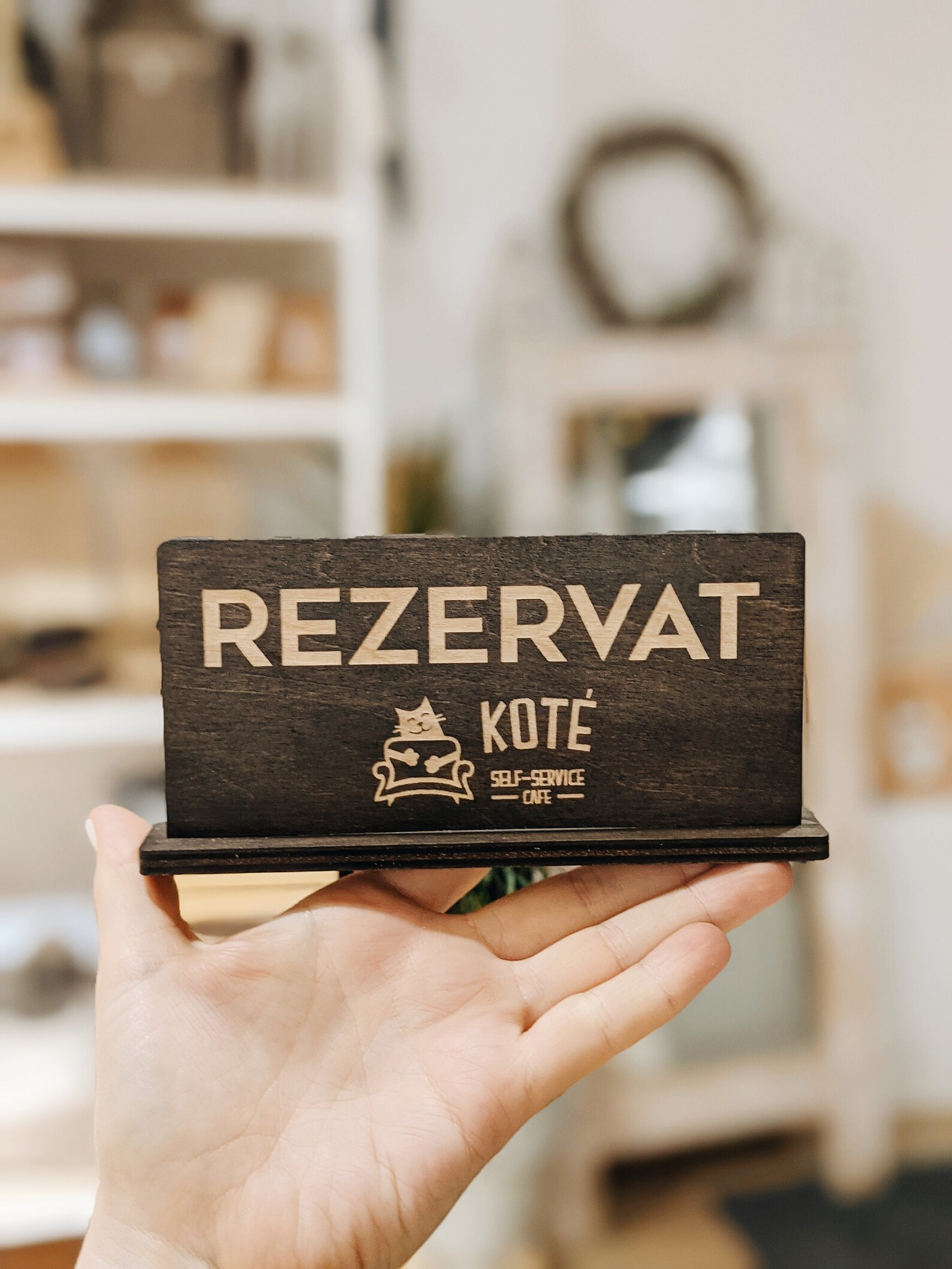 Wooden Reserved Sign for Restaurant Cafe Tabletop Reserve Plate - Etsy