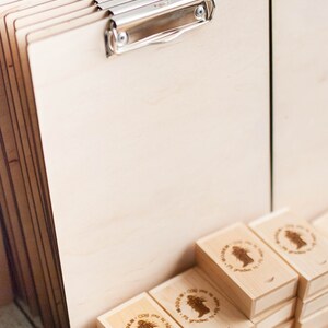 Wooden Clipboard A4 Menu Custom Restaurant Office Board for Paper Wine ...