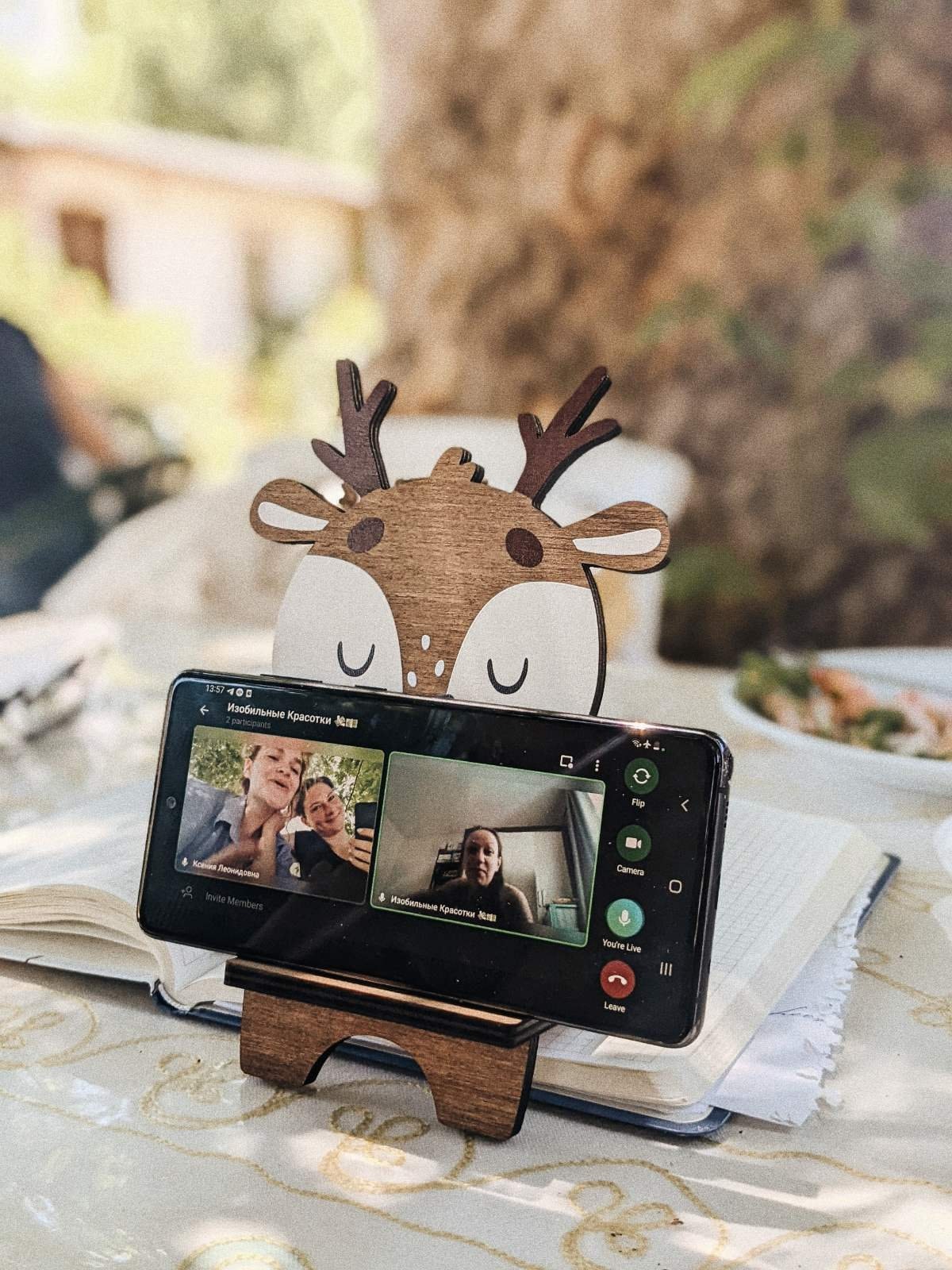 Cute Cat Phone Holder Deer Fox Phone Stand Online Education - Etsy