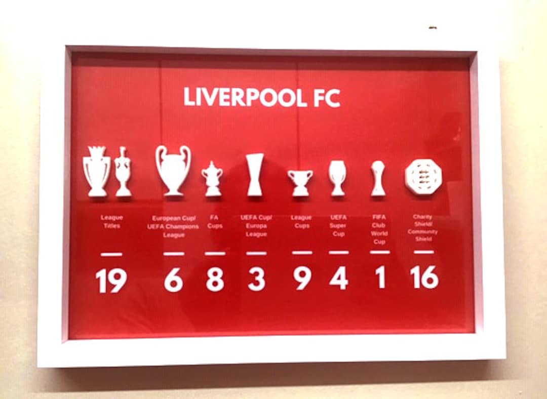 Liverpool FC Champions Wall Trophy Box - Etsy