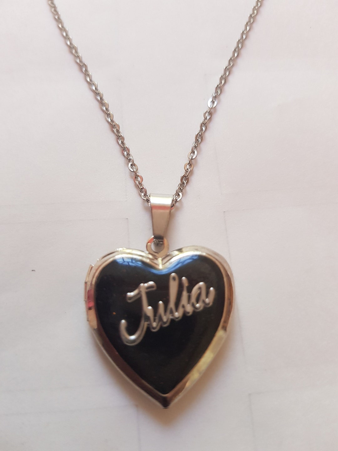 Personalised Named Mood Locket /pendant/necklace - Generics to H -kids ...