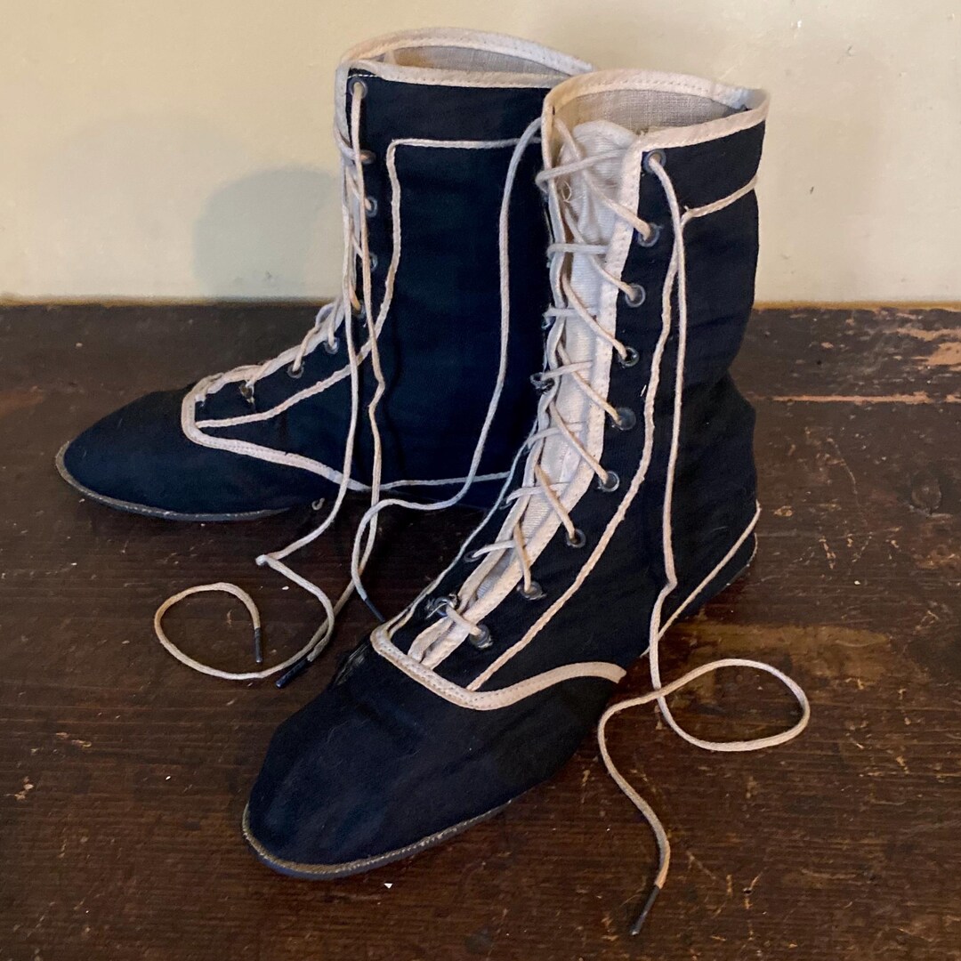 Antique Late Victorian Edwardian 1890s 1900s Bathing Slippers Swim ...