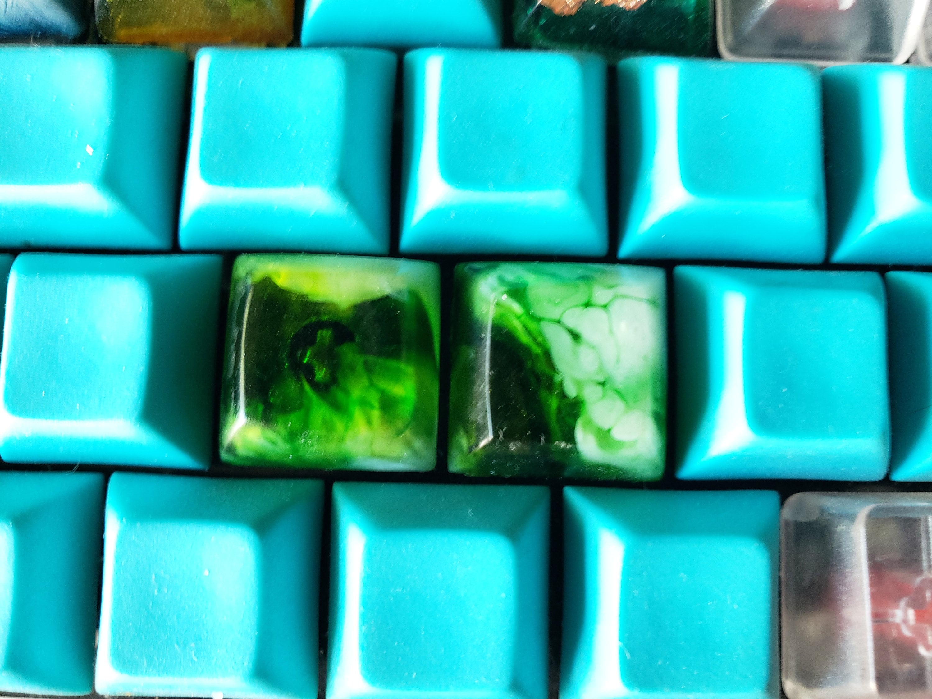 Handmade DSA Profile Keycap, for Mechanical Keyboard, emerald Green and ...