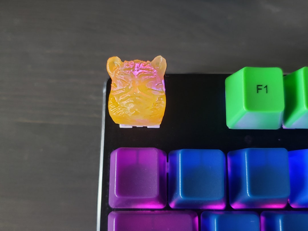 Tiger Artisan Keycap, for Mechanical Keyboard, Frosted Yellow - Etsy