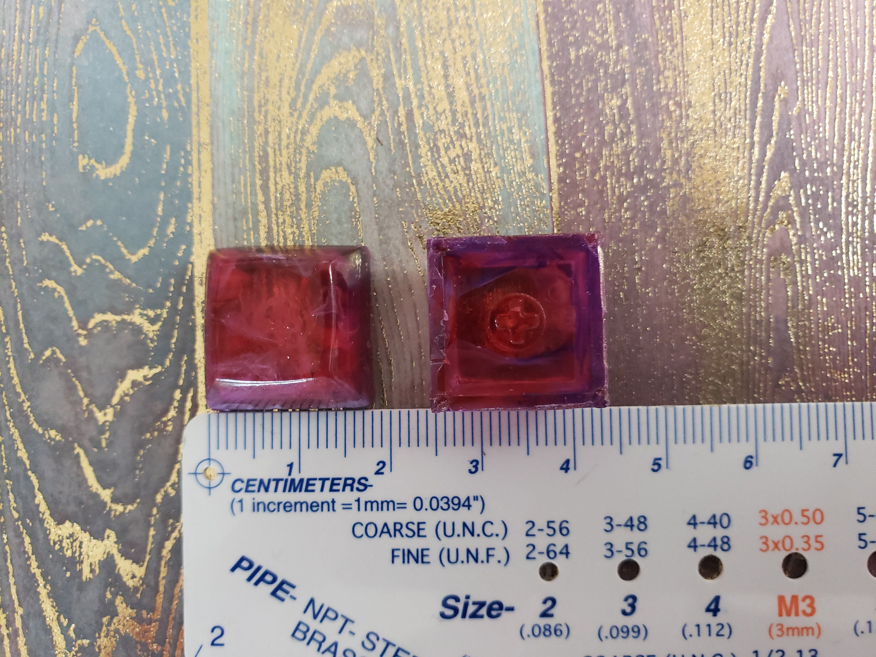 Handmade DSA Profile Keycap, for Mechanical Keyboard, Purple & Red - Etsy