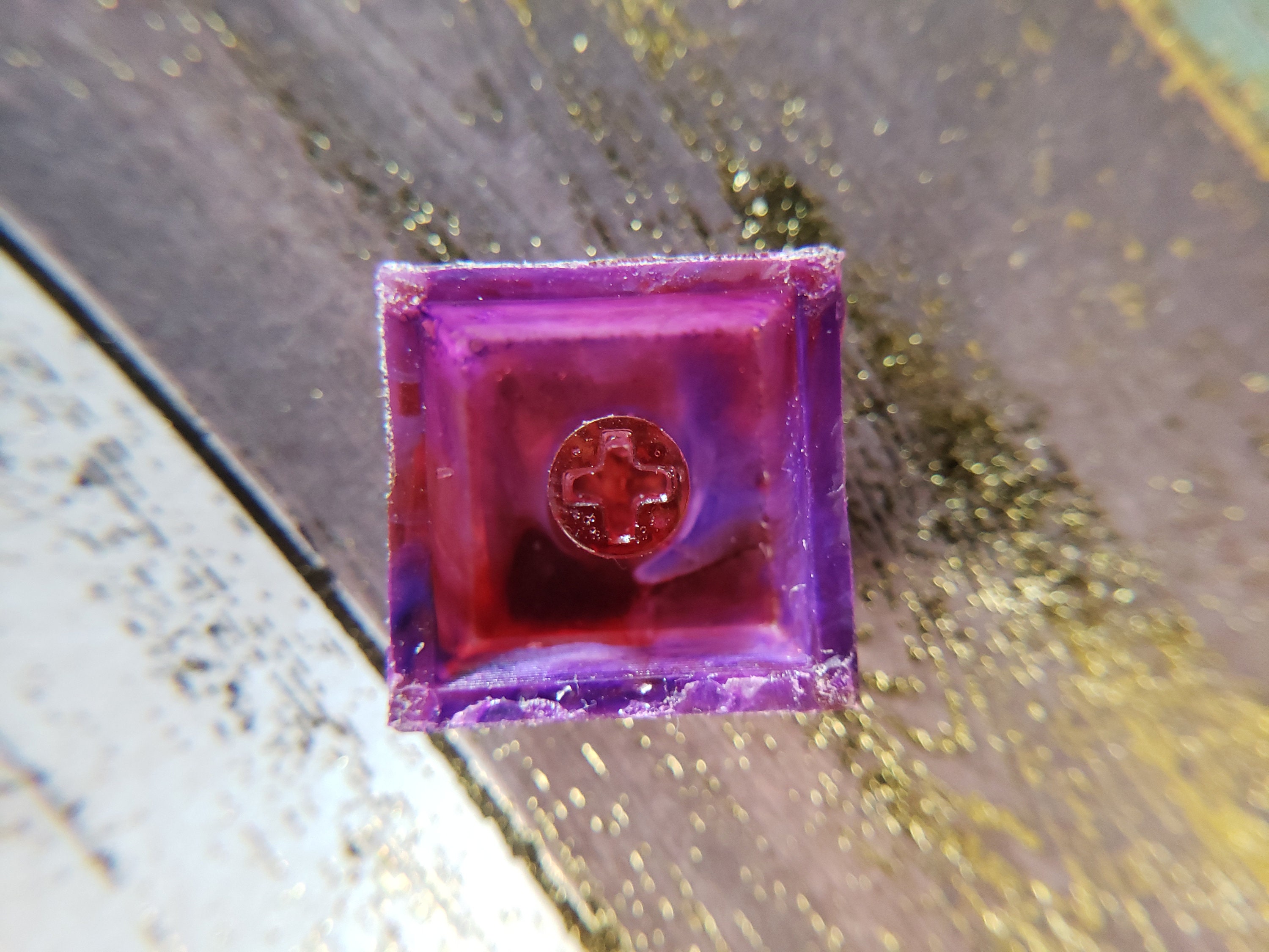 Handmade DSA Profile Keycap, for Mechanical Keyboard, Purple & Red - Etsy