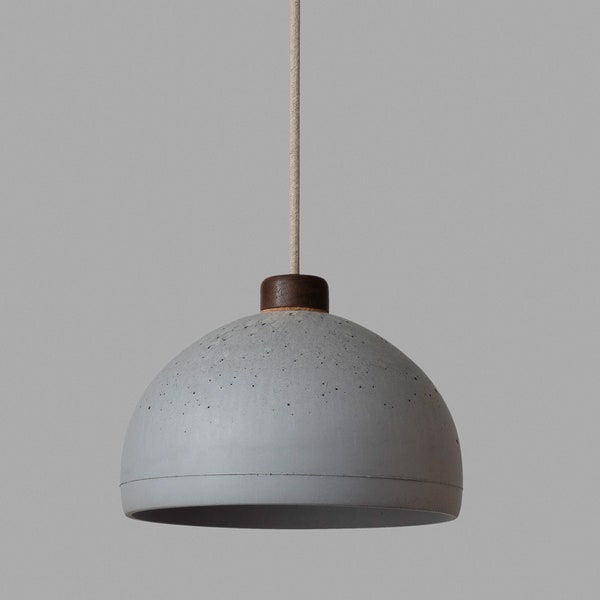 Concrete Pendant Light - Etsy