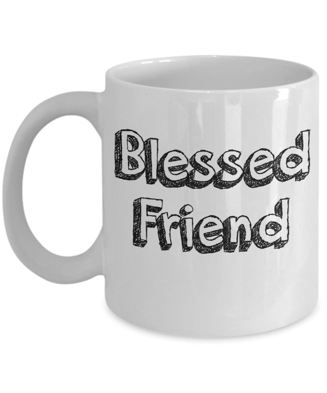 Best Friend Christian Coffee Mug Gift Idea Coffee Cup Blessed Friend ...