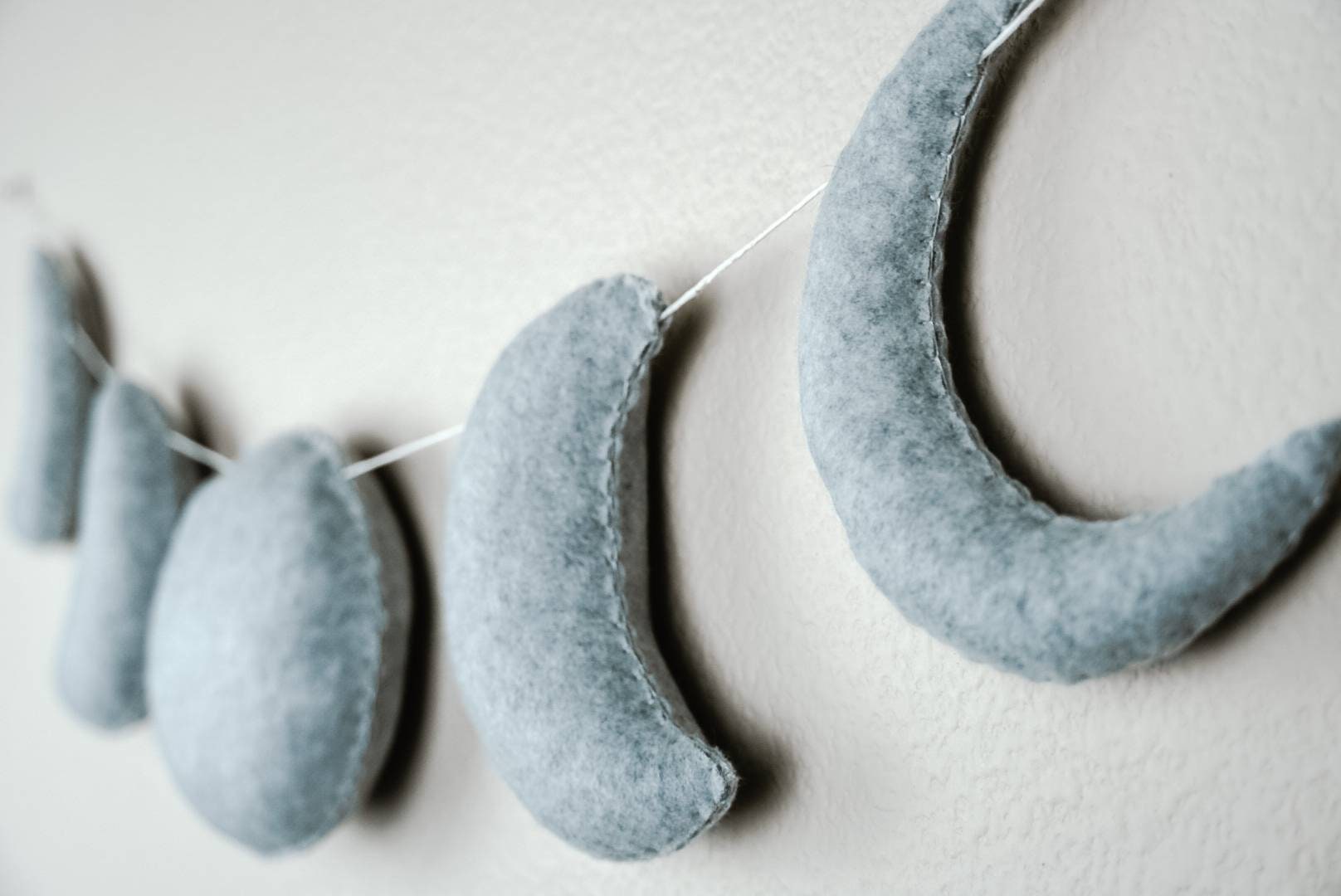 Fleece Moon Phase Banner Moon Decor Wall Hanging - Etsy