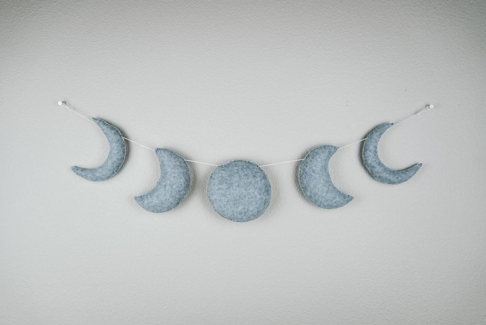 Fleece Moon Phase Banner Moon Decor Wall Hanging - Etsy