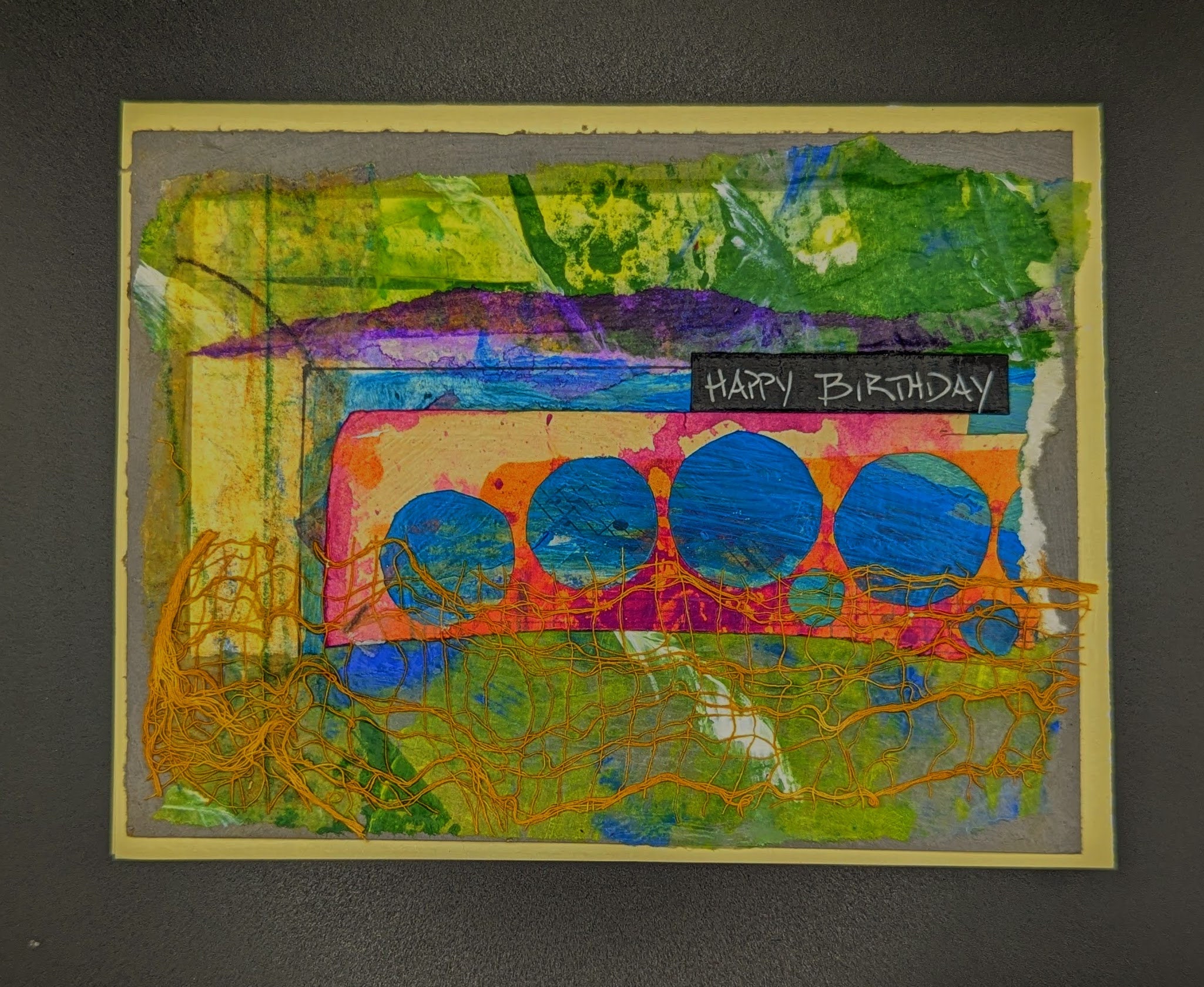 4-collage Greeting Cards, Happy Birthday and Dream, by B Hossack ...