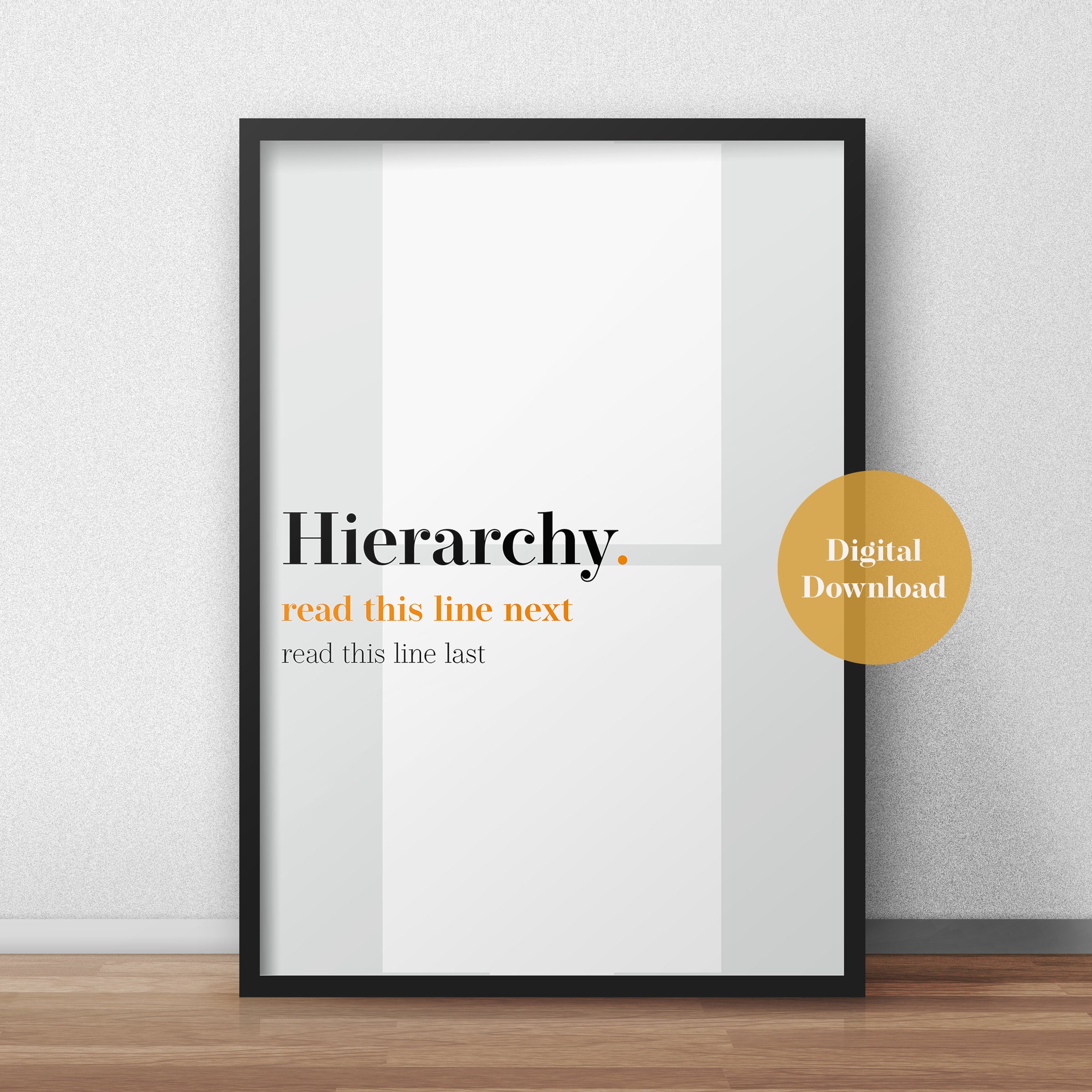 Hierarchy - Design Principles - Typography - Graphic Designer Gift ...