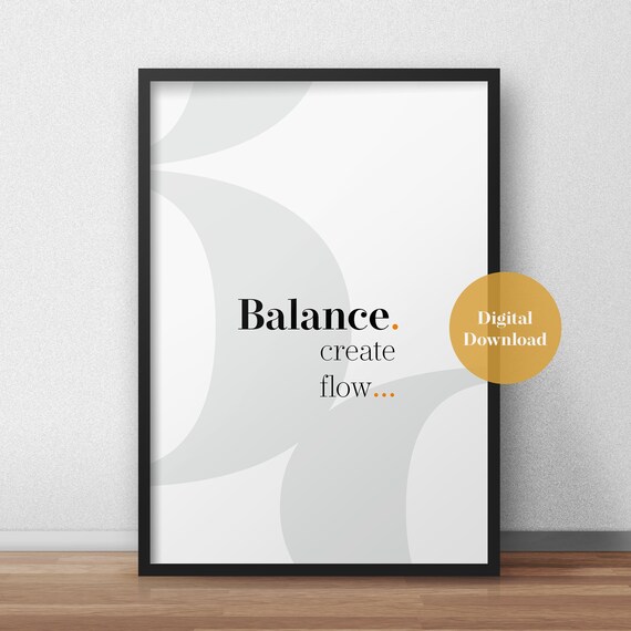 Balance Design Principles Typography Graphic Designer - Etsy
