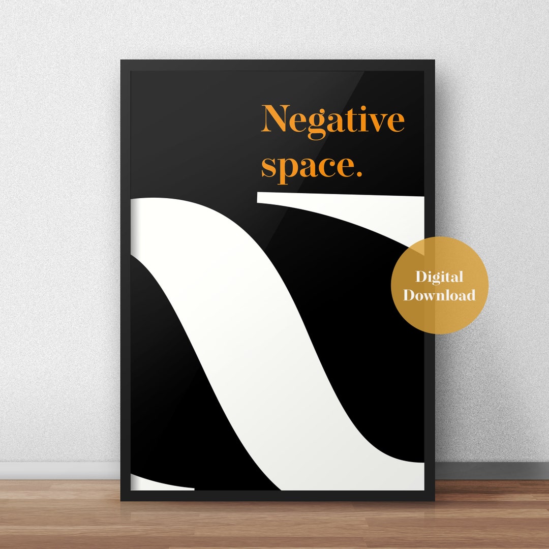 Negative Space - Design Principles - Typography - Graphic Designer Gift ...