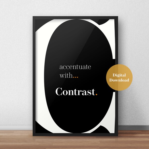 Graphic Design Principles Poster - Etsy