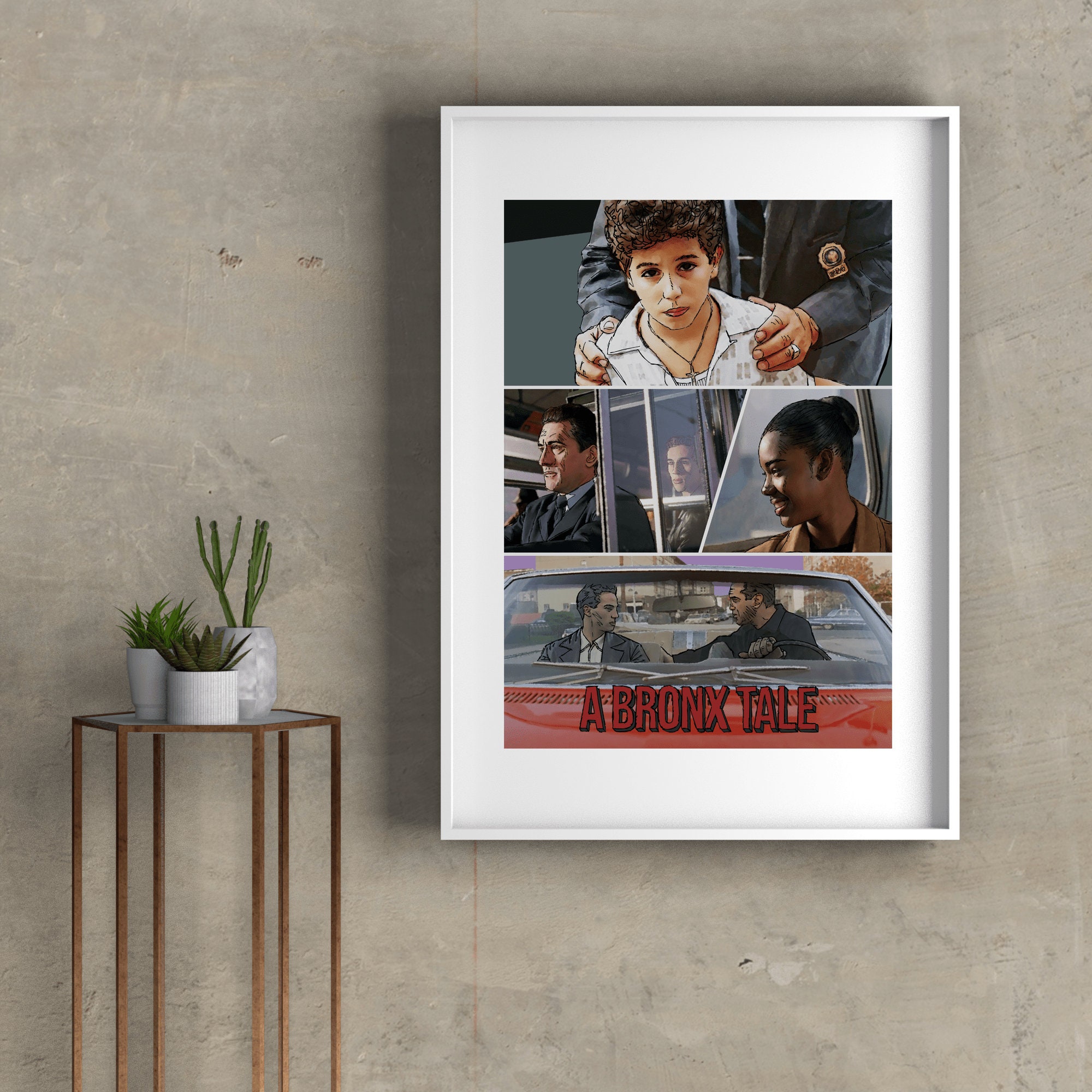 A Bronx Tale Movie Poster Art Print Comic Book Style Illustration - Etsy