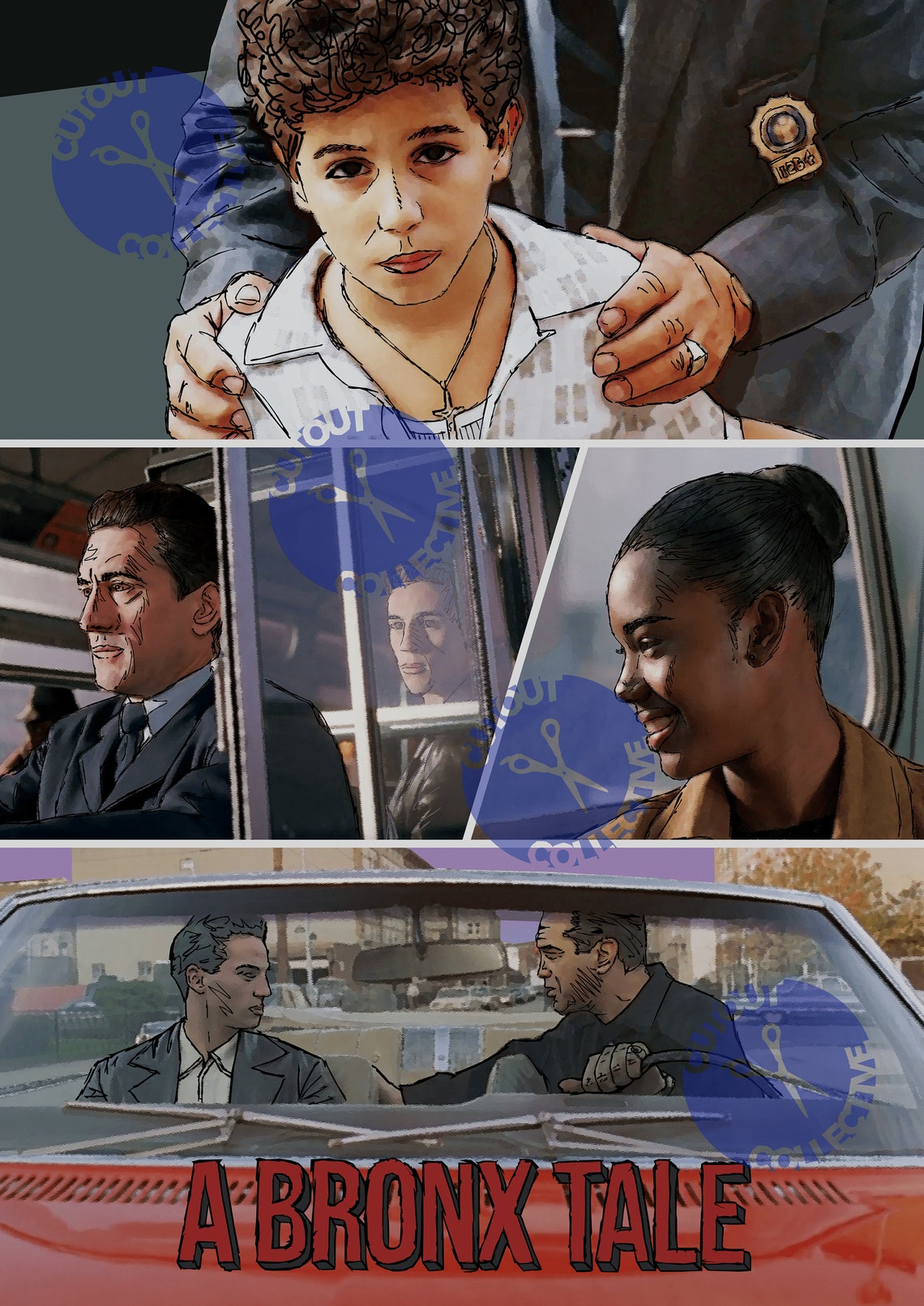 A Bronx Tale Movie Poster Art Print Comic Book Style Illustration - Etsy