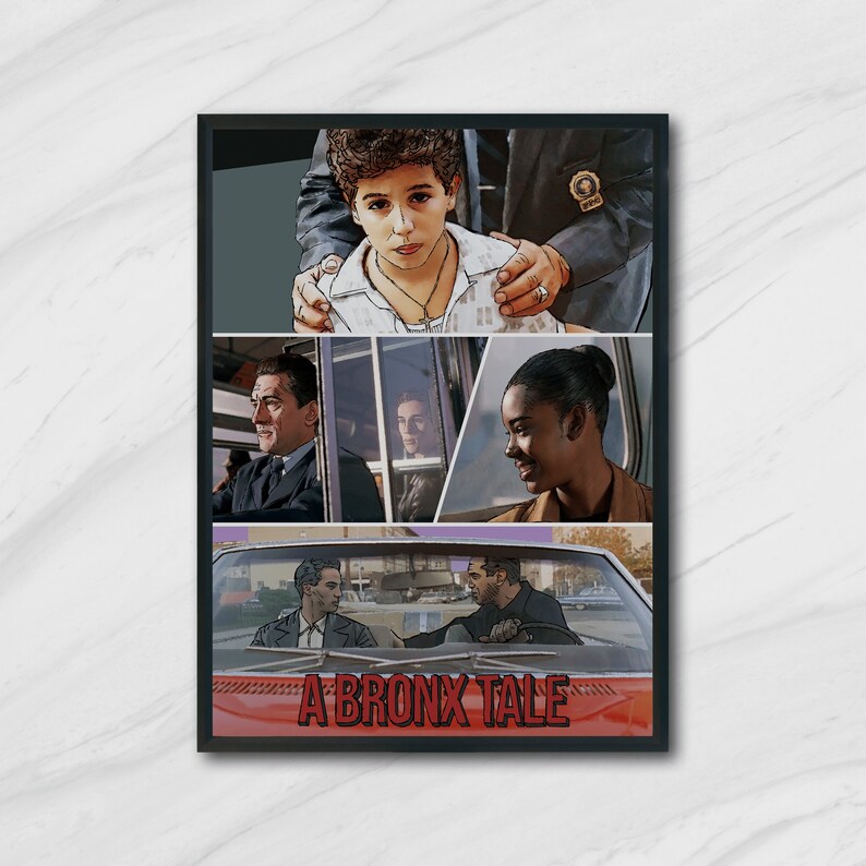 A Bronx Tale Movie Poster Art Print Comic Book Style Illustration - Etsy