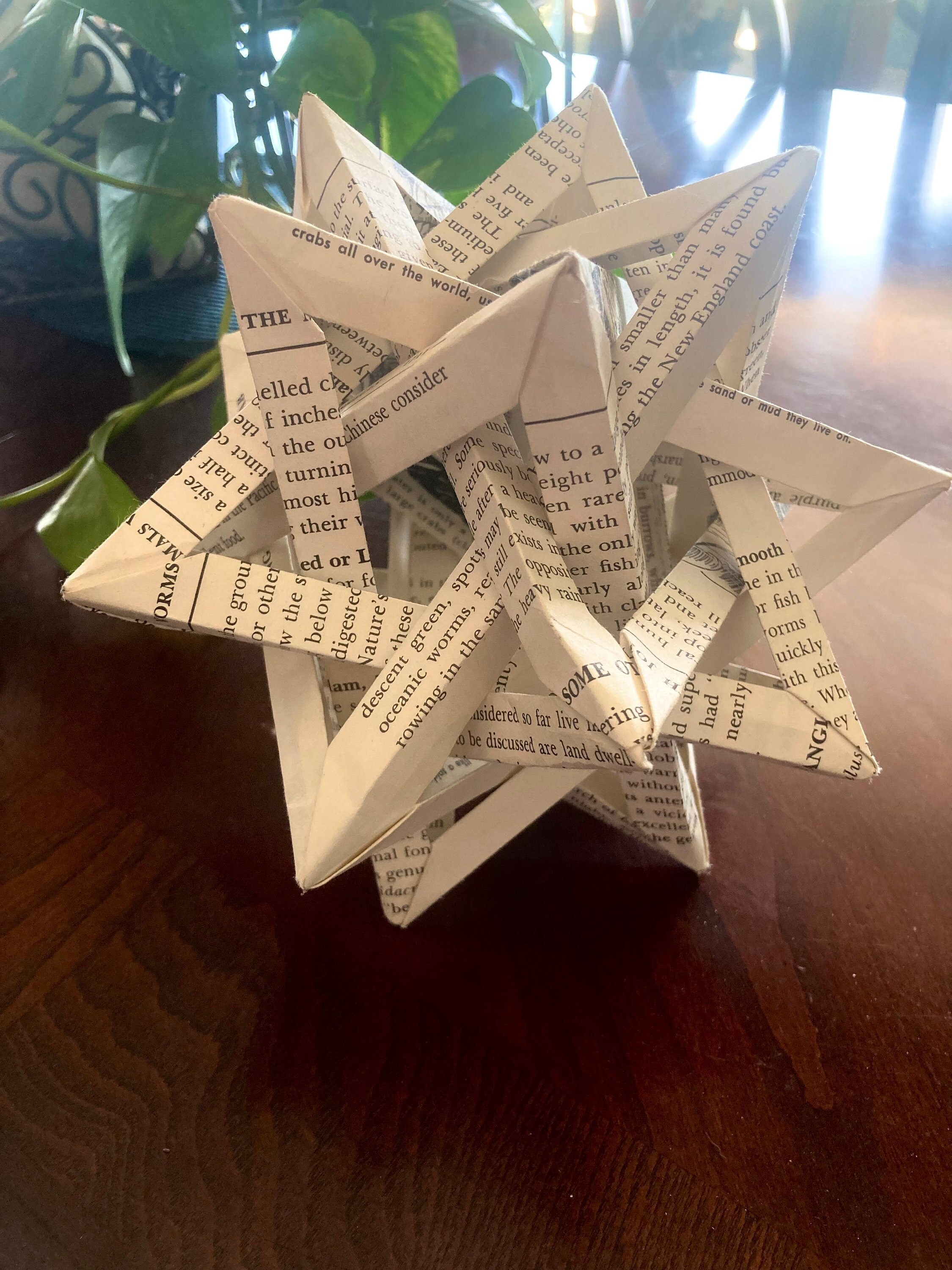 Book Paper Intersecting Tetrahedra - Etsy