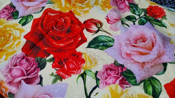 Italian Exclusive Alta Moda Fabric LIMITED COLLECTION/ROSES 3D | Etsy