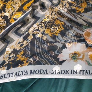 Exclusive Silk Chiffon Devore With Velvet Dots,floral Pattern - Etsy