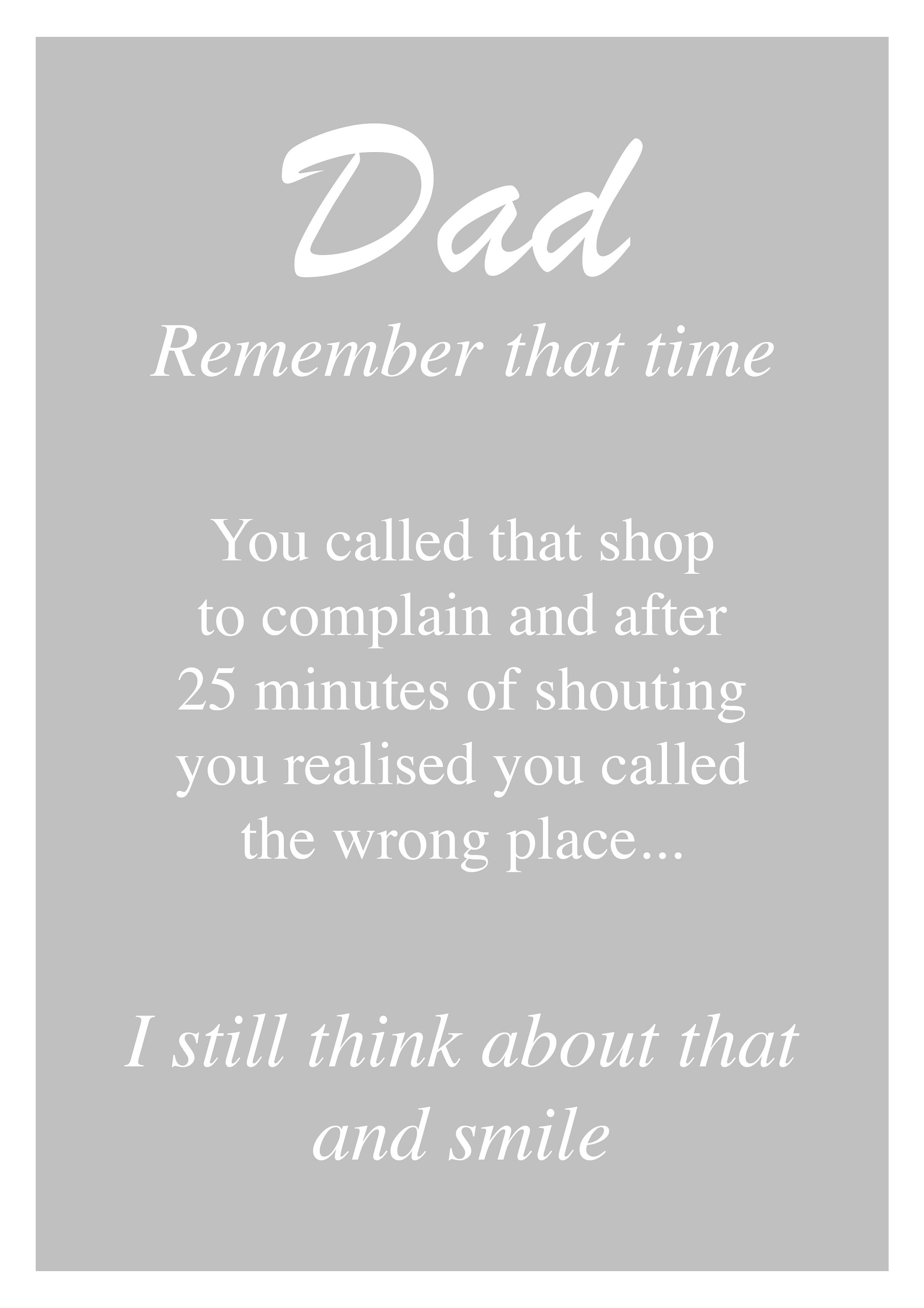 Dad Nostalgia | Printable, Father's Day Gift, Best Dad, Father's ...