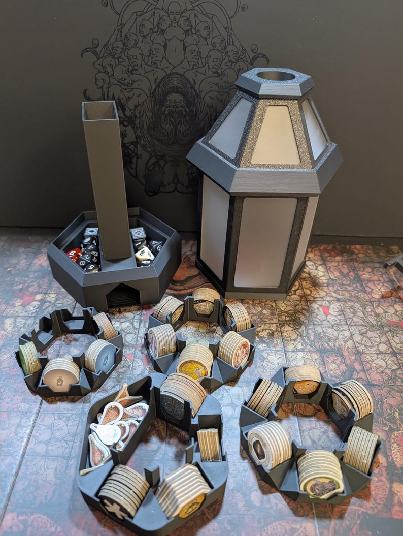 Lantern Dice Tower & KDM Token Storage - Etsy