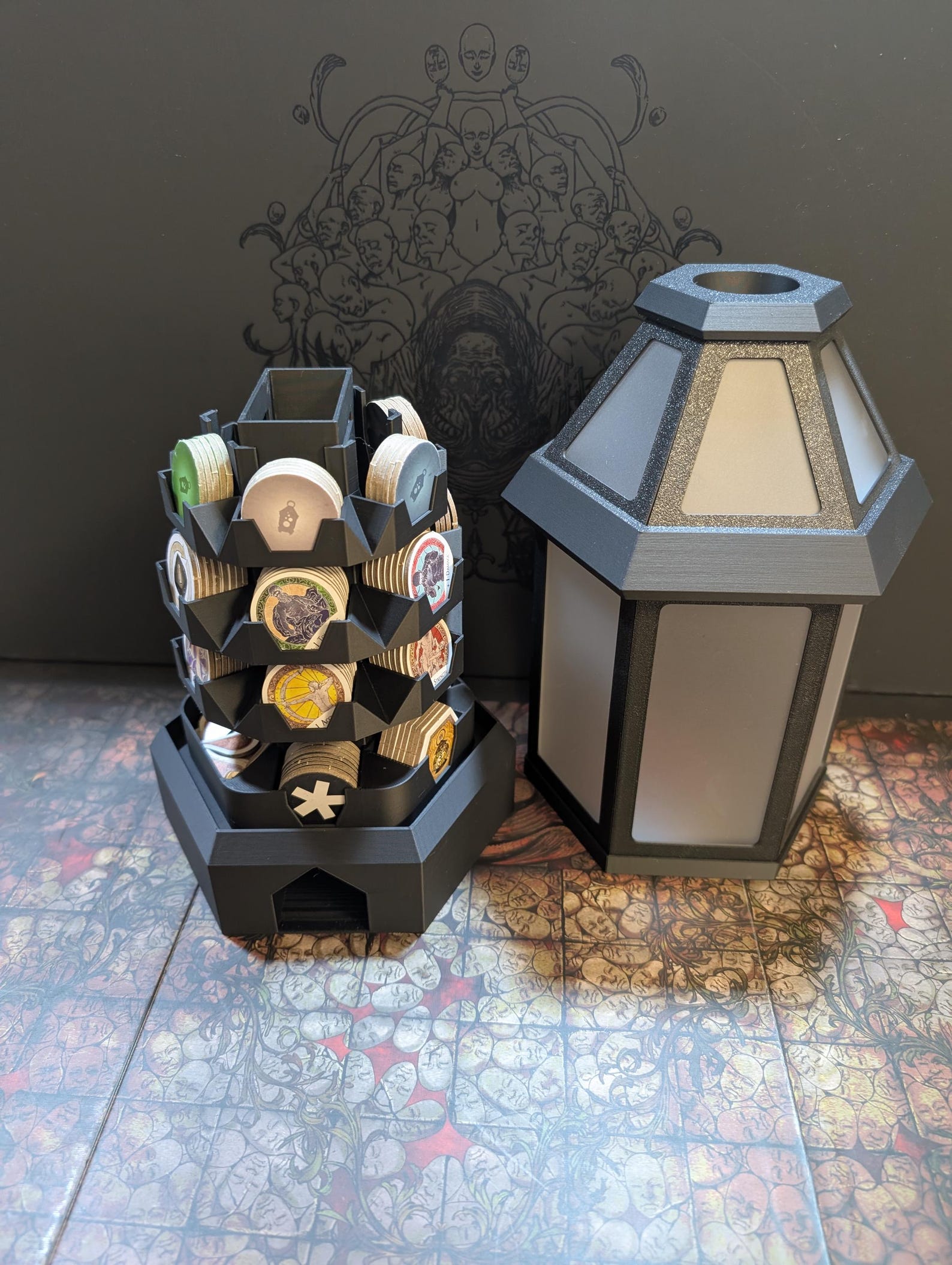 Lantern Dice Tower & KDM Token Storage - Etsy