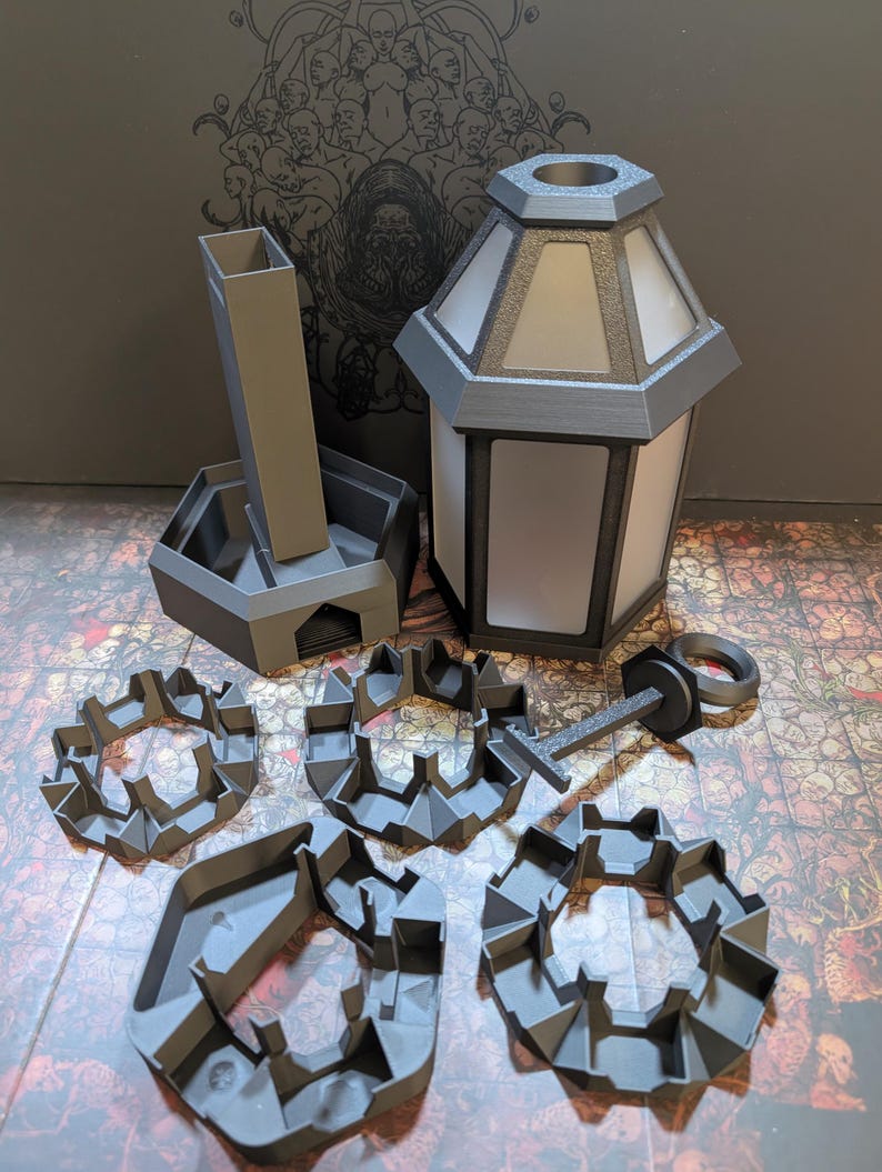 Lantern Dice Tower & KDM Token Storage - Etsy