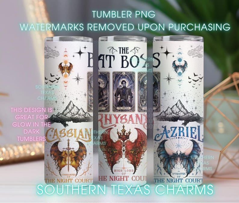 Aco Tumbler Png, Bookish Tumbler Design, Sjm Book Theme - Etsy