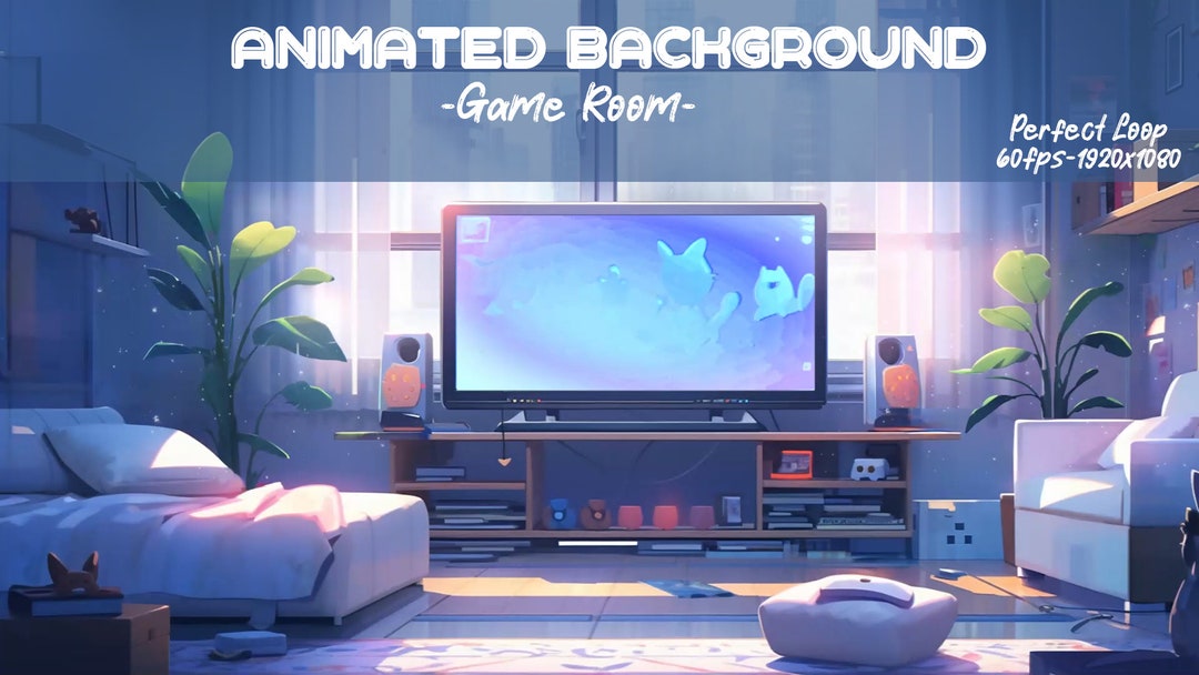 Virtual Background for Vtubestudio Animated Gaming Room Live2d ...