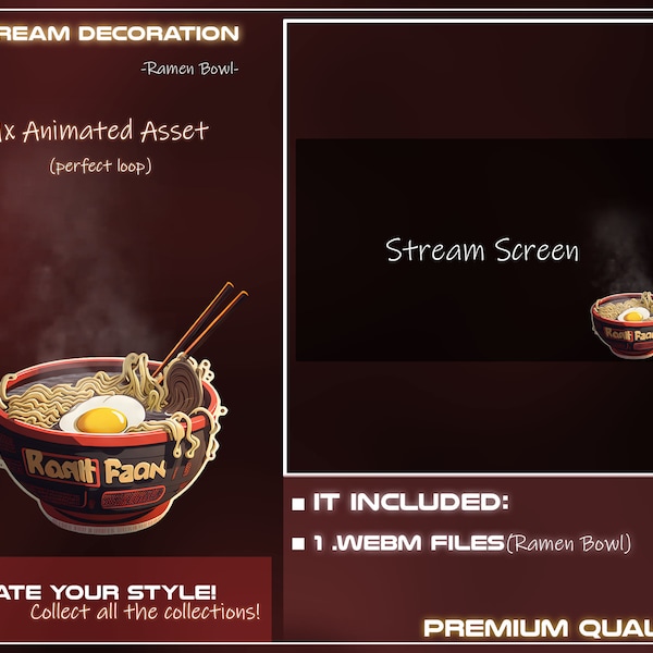 Vtuber Food Asset - Etsy