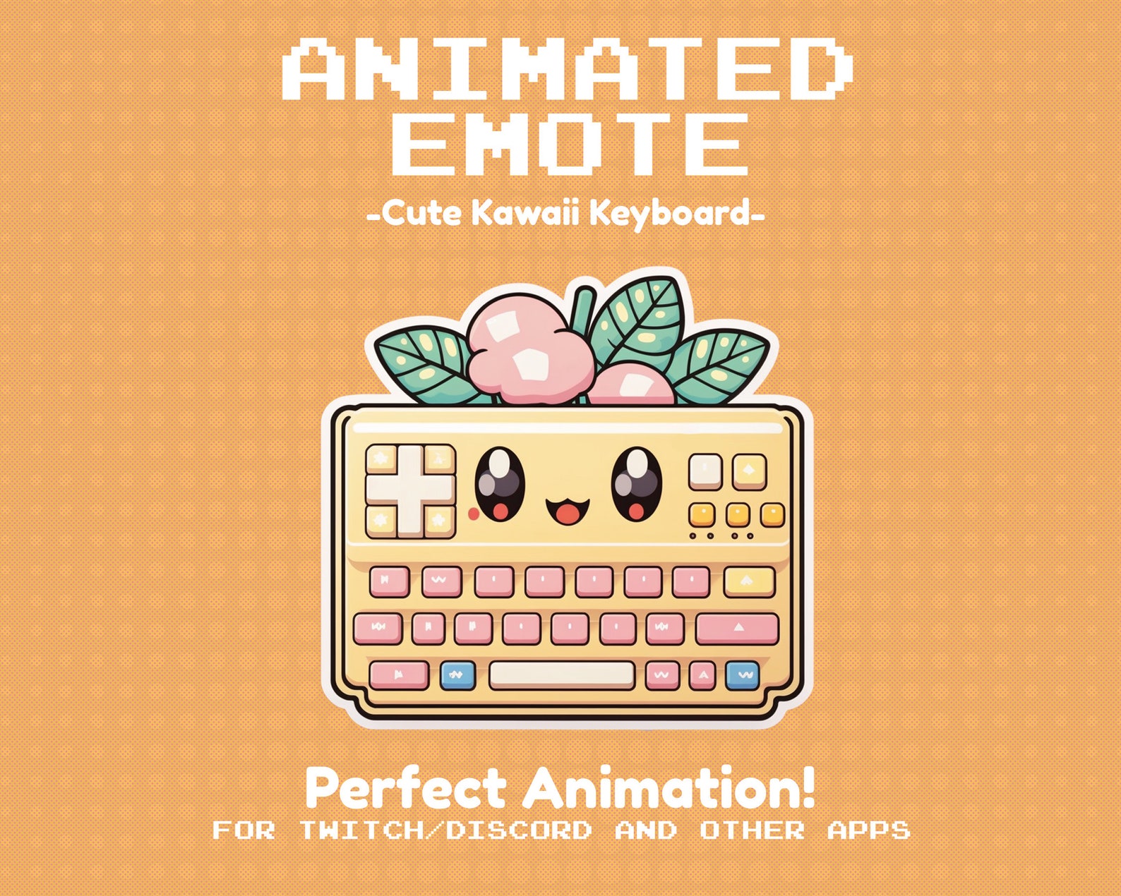 ANIMATED Cute Kawaii Keyboard Emotes / Emote for Streamers in - Etsy