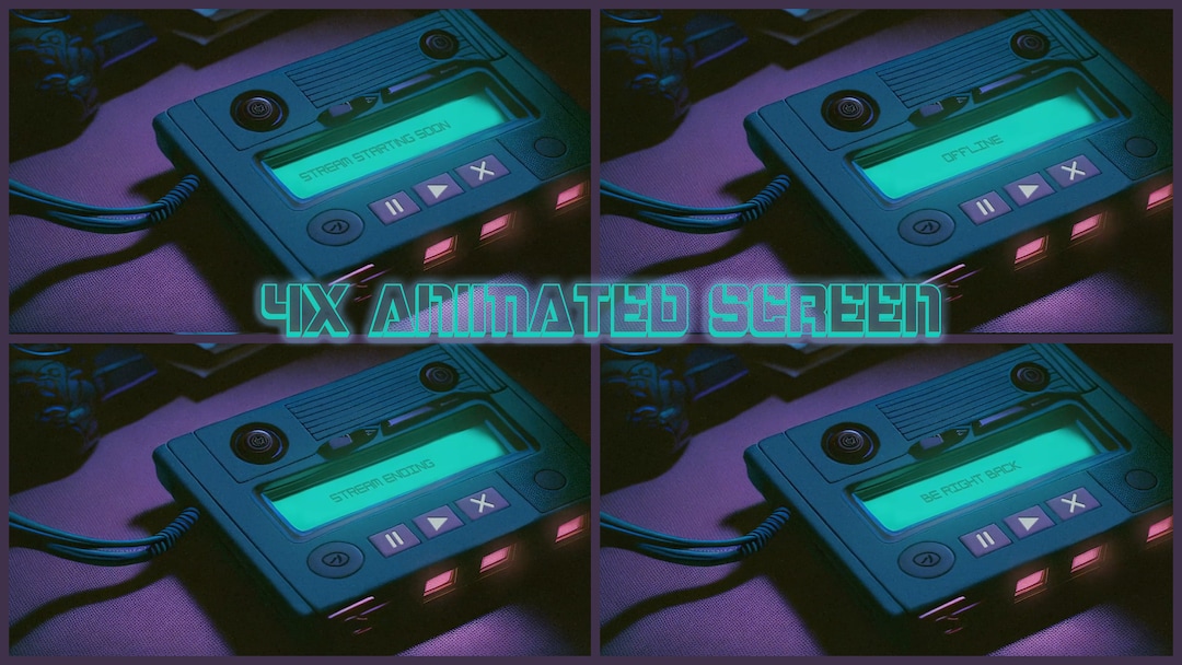 Animated Walkman Tape Twitch Stream Overlay Package (webm, MP4, PNG) - Etsy