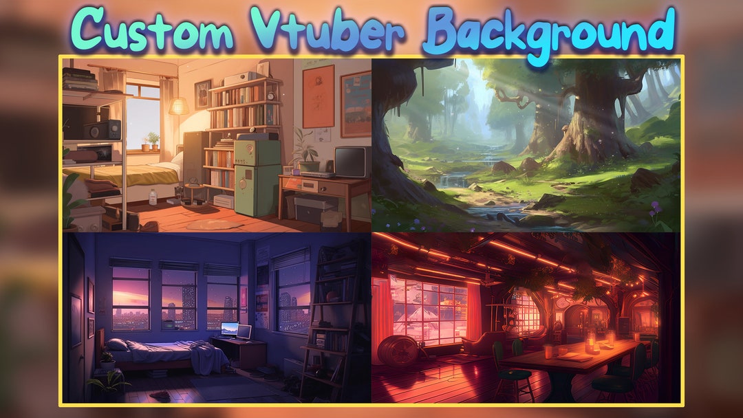 Custom Animated Vtuber Background: Streaming & Gaming - Etsy