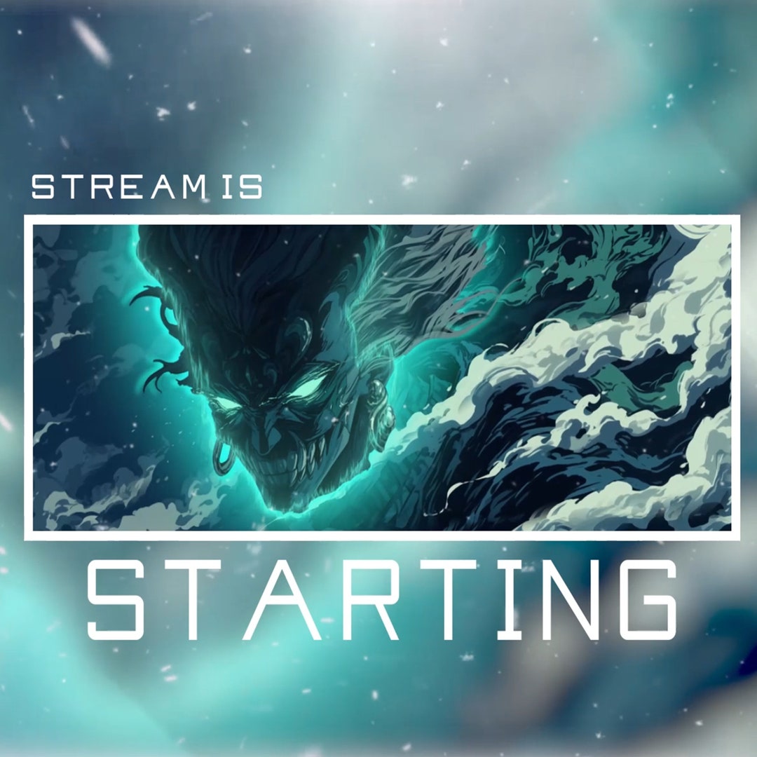 4X Animated Screens for Twitch Brb-starting Ready to Use Green Giant ...