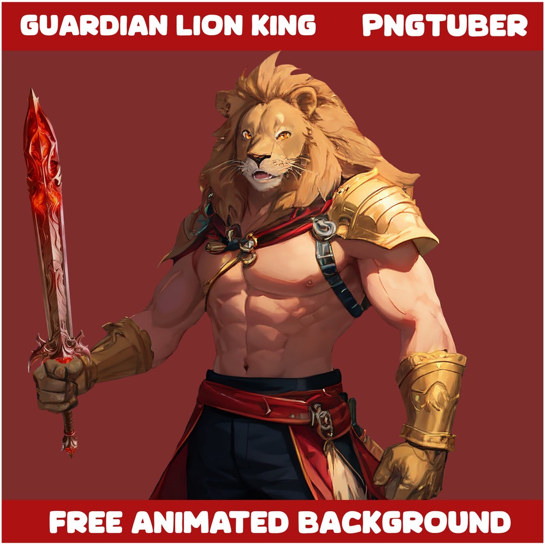 PNGTUBER - Guardian Lion King / Royal Theme / DND Character / Warrior ...