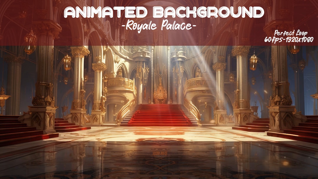 ANIMATED VTUBER BACKGROUND / Royal Palace / Perfect Loop Aesthetic ...