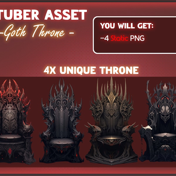 Throne Vtuber Asset - Etsy