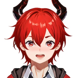 Live2d Vtuber - Devil School Boy,premade,vtube Studio,streamer,ready to ...