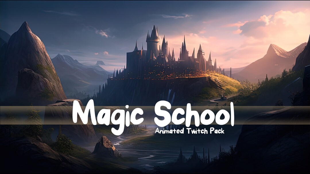 Twitch Animated Pack Fantasy Magic School / Castle /spell Decoration ...