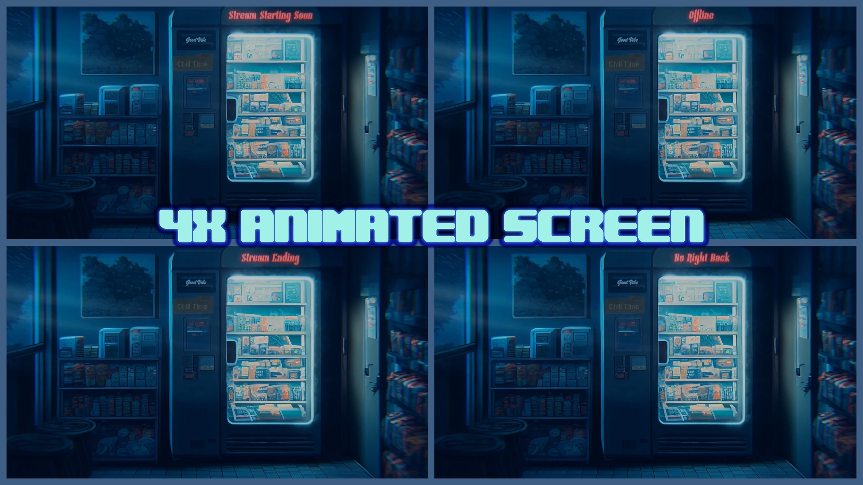 Animated Chill Vending Machine / Twitch /lofi Screen Overlays - Etsy