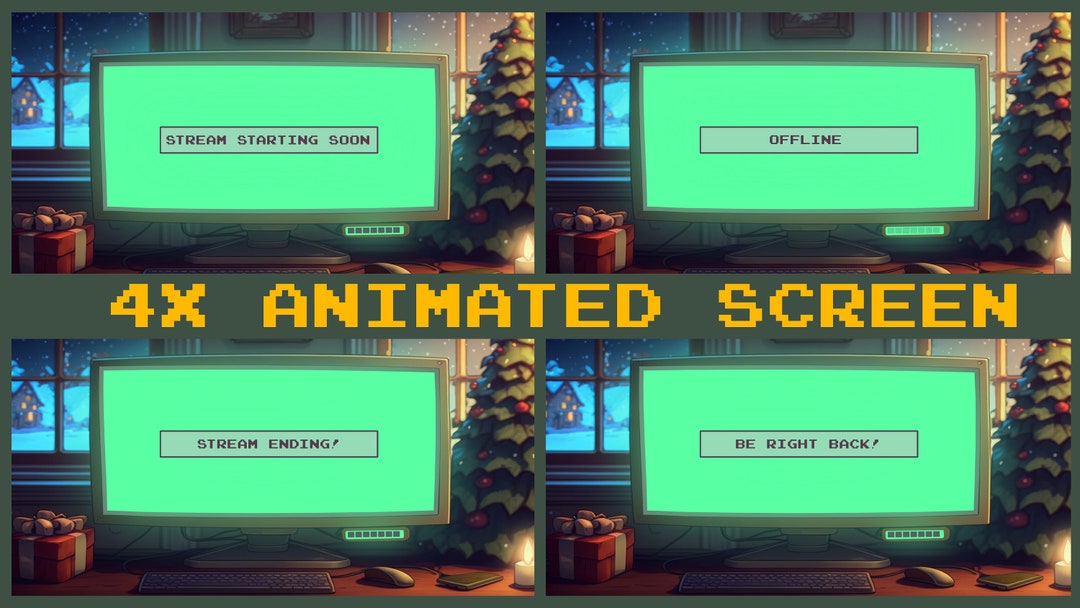 Christmas Animated Screens /animated/ Twitch Screens / Animated ...